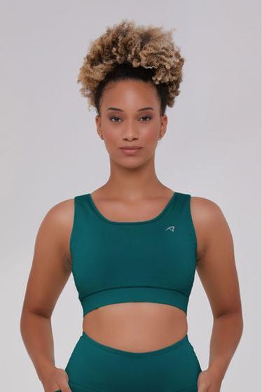 Top authen grit reto gear cor deeplake - Top Cropped - Magazine Luiza
