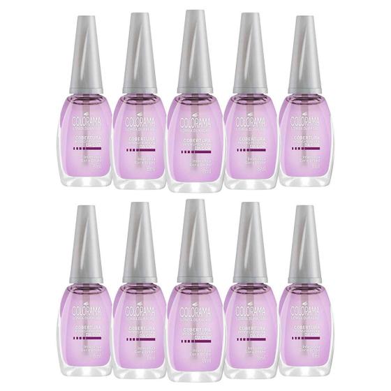 Top Coat Colorama Extra Brilho Intensifica Cor Kit 10Un - Base de Unhas ...