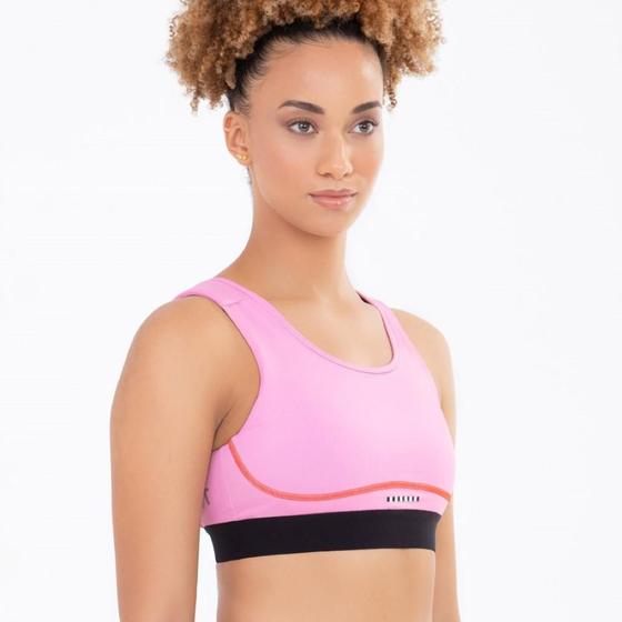 Top Esportivo Authen Grit Reto Gear Rosa - Alto Verão 2022 - Top ...