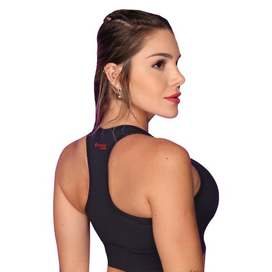 Top Fitness FIR - Preto - PP - e-Energy - Top Esportivo - Magazine Luiza