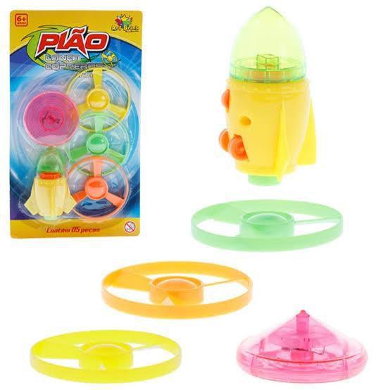 Top Pião Lançador Coptero Brinquedo Infantil Menino - A 25 Na Web ...