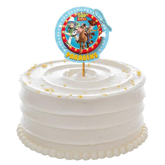 Topo de Bolo Toy Story Parabéns - Regina - Topo de Bolo - Magazine Luiza