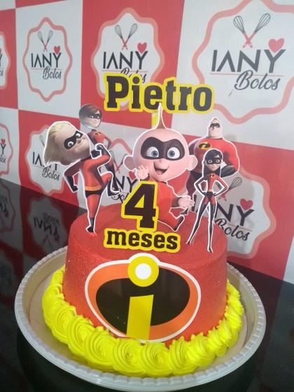 Topo Topper de Bolo Os Incríveis Personalizado Já no palito ...