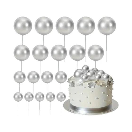 Topper de Bolo com 20 Bandeiras de Ouro e Prata - Decoração para ...