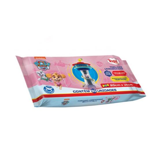 Topz Baby Patrulha Canina Skye Toalhas Umedecidas C/50 - Toalha ...