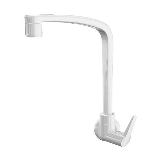 Torneira Abs Bica Movel Parede Lorenzetti 1/4v 1168 F71 Branca 7111074 ...