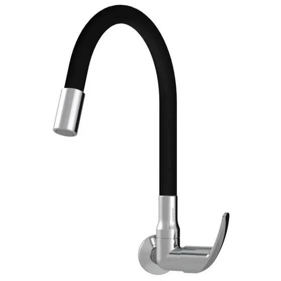 Torneira Abs Parede Pia Cozinha Color Flex Monoc 1167 Preta - Injet ...