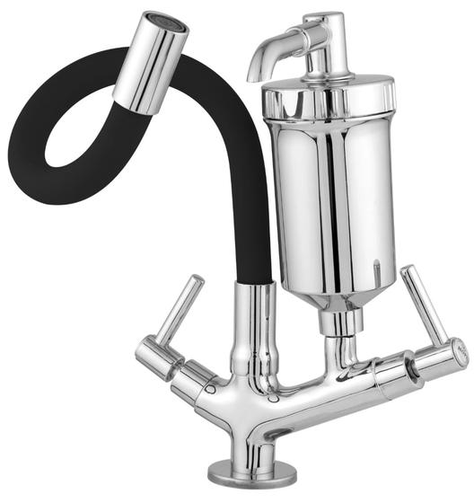 Torneira Bica Móvel Filtro Cano Gel Preto Bancada - REI DA CUBA ...