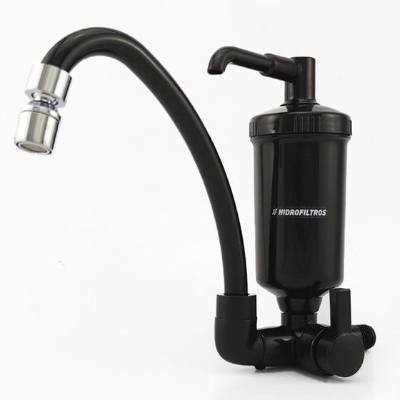 Torneira Com Filtro Purificador de Água Com Bica Móvel Hidrofiltros - Com Carvão Ativado - Hidro ...