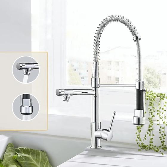 Torneira Cozinha Gourmet Monocomando Extensível Cromado - Yesop ...