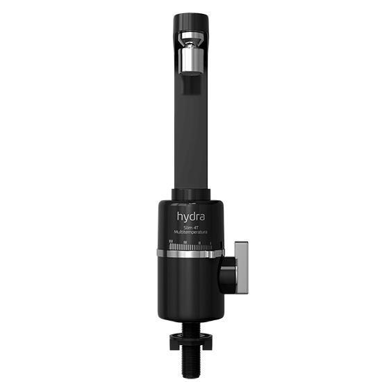 Torneira Eletrica Slim 4t De Bancada Hydra 220v Preta 5500w Torneira