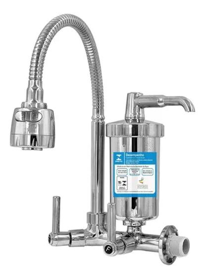Torneira Gourmet Com Filtro Para Cozinha Parede 1/4 De Volta 2167 C-72 ...