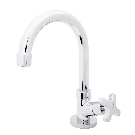 Torneira Lavatório De Mesa Metal Bica Móvel C34 Cromado - Oneel Metais ...