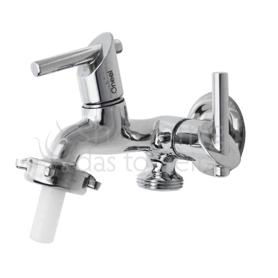 Torneira Máquina De Lavar E Tanque Dupla Saída 1/4 De Volta - Oneel ...