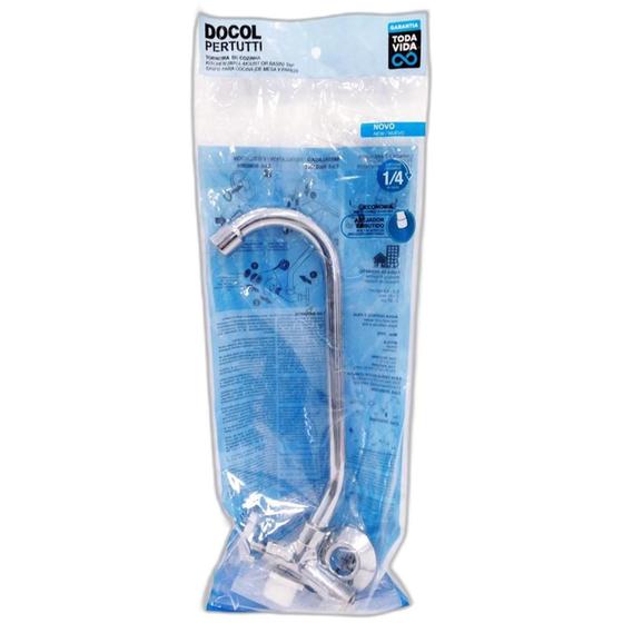 Torneira Metal Pia Docol Parede 1/2'' Nova Pertutti 902806 - Torneira e ...