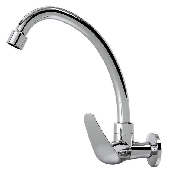 Torneira Monoc Abs Pia Cozinha Parede Cromada - 1167 - INJET PLAST ...