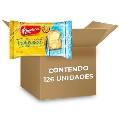 Torrada Bauducco Sachê Tradicional contendo 126 unidades de 15g cada ...
