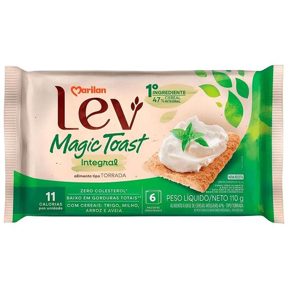 Torrada Marilan Lev Magic Toast Integral - 110g - Torrada - Magazine Luiza