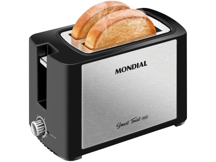 Torradeira Mondial Smart Toast T-13 Preta - 2 Fatias 6 Níveis de ...