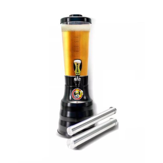 Torre Chopp 3,5L Copo Removível Base De Alumínio Preta Duff - BEER ...