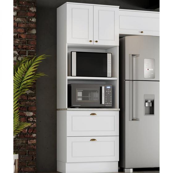 Torre Quente 2 Portas 2 Gavetas 2 Nichos para Forno Emily Henn ...