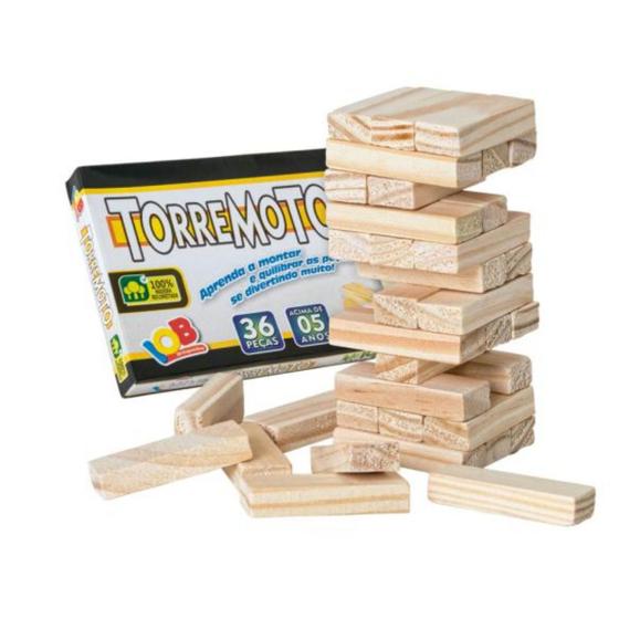 Torremoto Torre De Equilíbrio Mdf Estilo Jenga PRE SCHOOL - SHIP ...