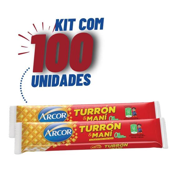 Torrone Turron Y Mani Arcor 25g - 02 Caixa C/ 50 Unidades - Torrone ...