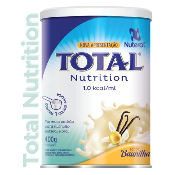 Total Nutrition, Lata com 400g. Sabor Baunilha - Nuteral - Complemento ...