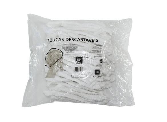 Touca descartavel c/ elastico pct c/ 100 unid descarpack - EPI ...