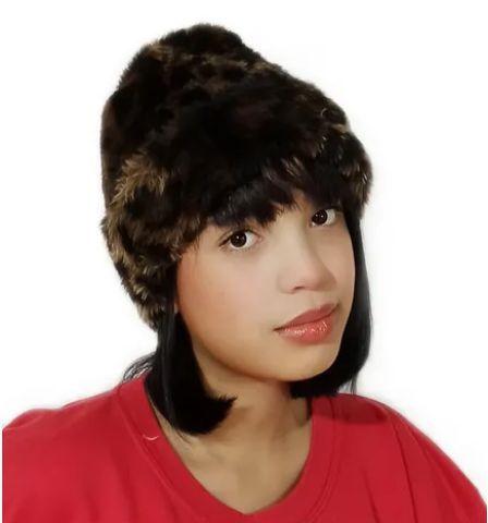 Touca Feminina Inverno Pelo Ecológico Boina Gorro - Absoluto Glamour ...
