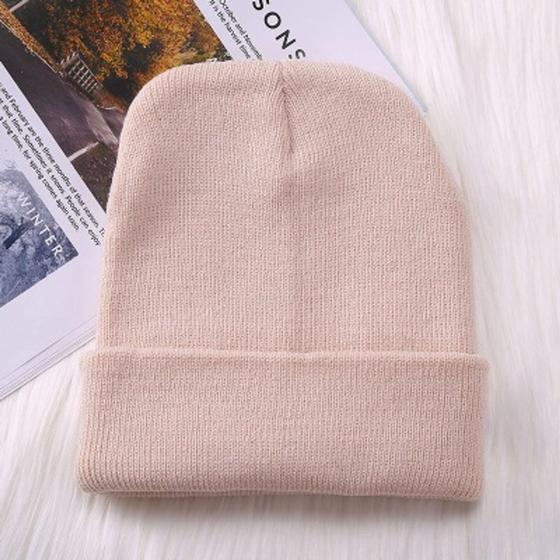 Touca Masculina/Feminina grande De Frio Gorro basica confortavel Preta ...