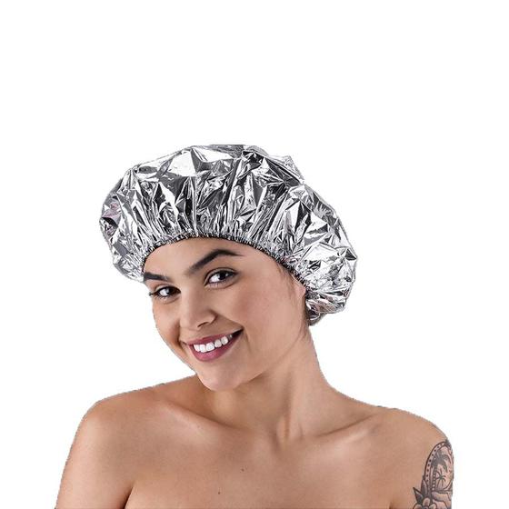 Touca metalizada profissional térmica Para Hidratação - Dompel - Touca ...