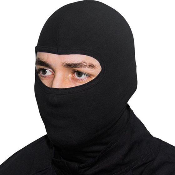 Touca Ninja Balaclava Algodão Frio Moto Resistente - Preto - Dm ...
