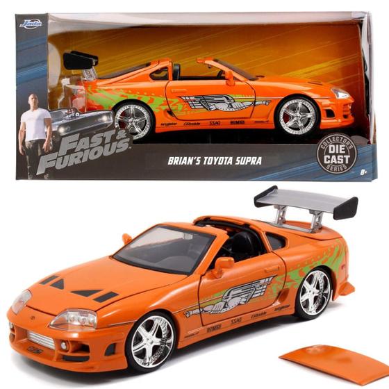 Toyota Supra Velozes E Furiosos 1/24 Brian Com Caixa - Jada - Carrinhos e Cia - Magazine Luiza
