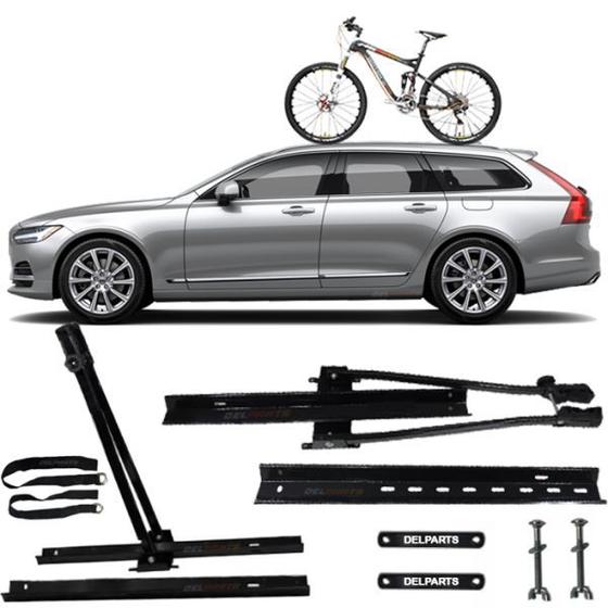 Transbike Novo Suporte Rack Teto Para 1 Bike Volvo V90 - Super Bike ...