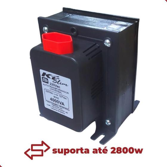 Transformador 4000Va 127 Para 220V E 220 Para 127V Kf 2800W - Kf Transformadores ...