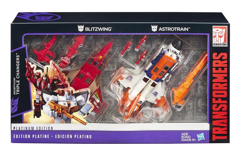 Transformers Blitzwing E Astrotrain Platinum Edition C/nf - Hasbro ...