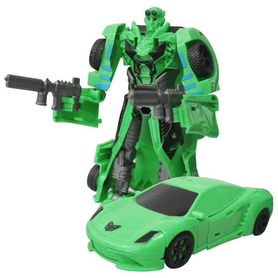 Transformers Guerreiro Robô Verde Brinquedo 2 em 1 - Gici Kids ...