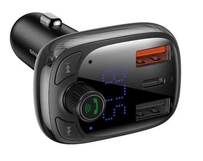 Transmissor Bluetooth FM e Carregador Veicular - Baseus - Universal ...