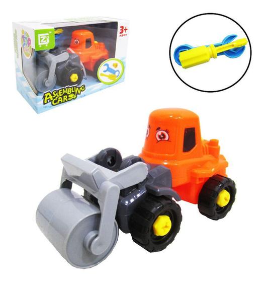 Trator Rolo Compressor Monta E Desmonta Didatico Com Acessor - Oem ...