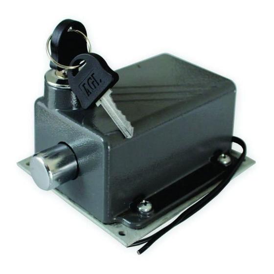 Trava Eletromagnetica 110V - Cinza Com Modulo - Unidade - AGL - Trava ...