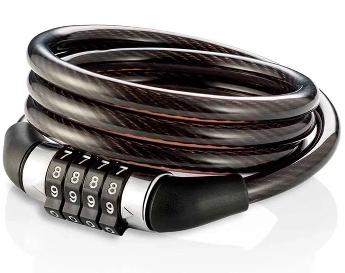 Trava Tranca Cadeado Grosso Bike E Moto Segredo 1m X 8mm - ETILUX ...