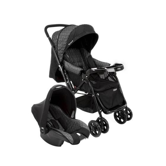 Travel System Reverse Preto Rajado - Cosco - Dorel - Carrinho com Bebê ...