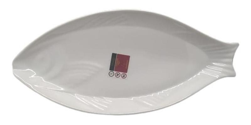 Travessa Oval Em Formato De Peixe Melamina Cnp37424 - Bellagio ...