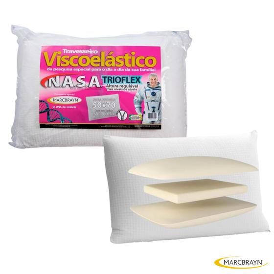 Travesseiro MarcBrayn Com Altura Regulável Trioflex - Travesseiro Comum ...