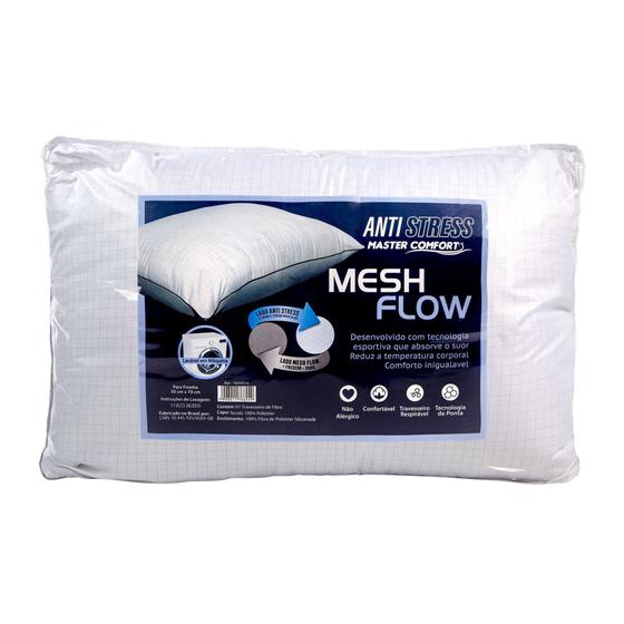 Travesseiro Meshflow Antistress Com Fio De Carbono - Master Comfort fibra - Travesseiro Comum ...