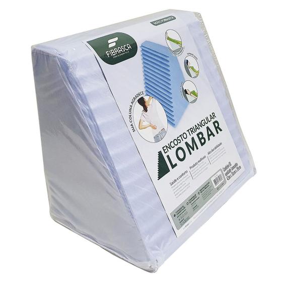 Travesseiro triangular confortável encosto lombar Fibrasca ...