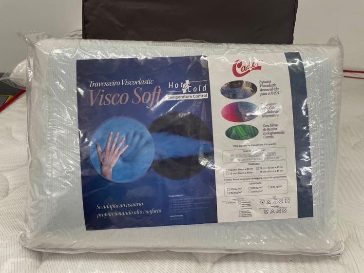 Travesseiro Visco Soft HOT E COLD - Castor - Travesseiro Comum ...