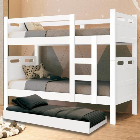 Treliche Barreto Triliche Beliche com Cama Auxiliar 3 camas - Barreto ...