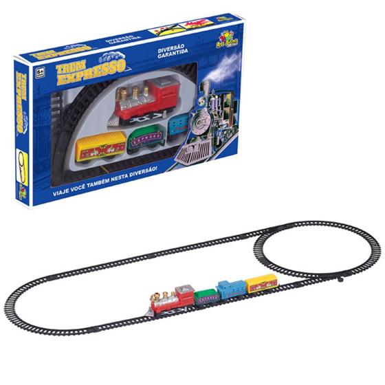 Trem Expresso Ferrorama Locomotiva Com Trilhos Brinquedos - Art Brink ...
